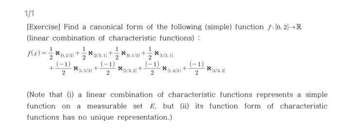Solved [Exercise] Find a canonical form of the following | Chegg.com