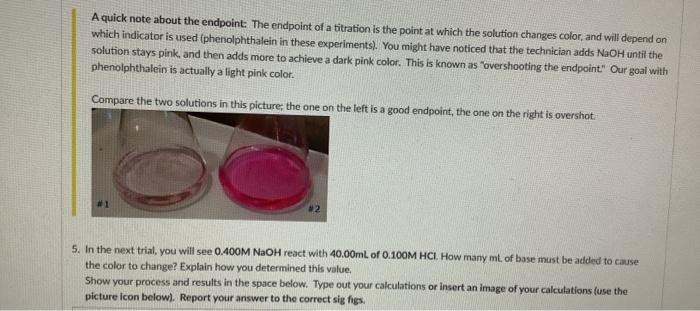 Solved A quick note about the endpoint: The endpoint of a | Chegg.com