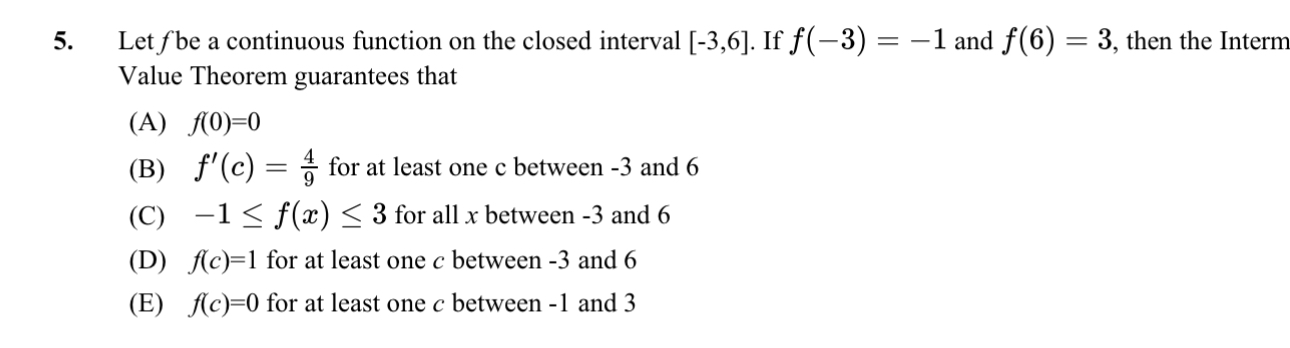 Solved Let f ﻿be a continuous function on the closed | Chegg.com