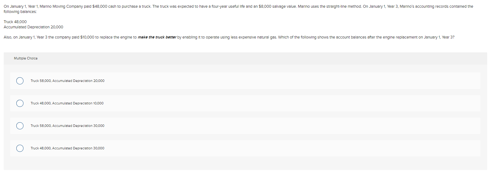 Solved On January 1, ﻿Year 1, ﻿Raven Limo Service, | Chegg.com