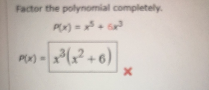 Solved Factor the polynomial completely. Q(x) = x2 – 2x + 2 | Chegg.com