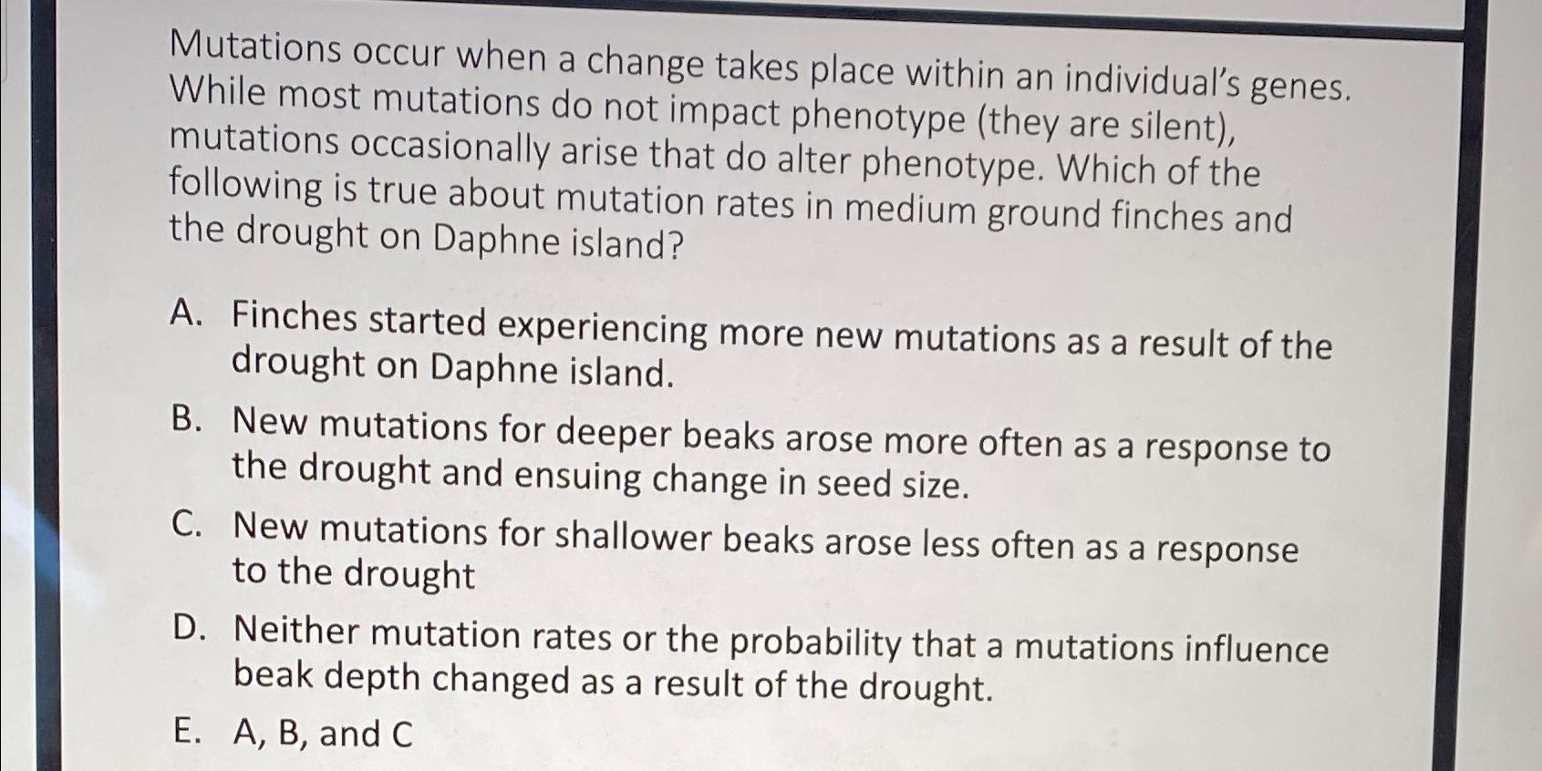Solved Mutations occur when a change takes place within an | Chegg.com