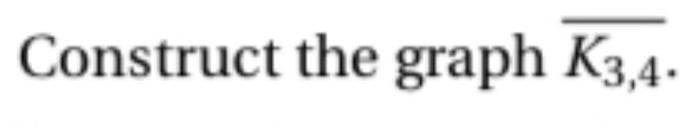 Solved Construct the graph K3,4. | Chegg.com