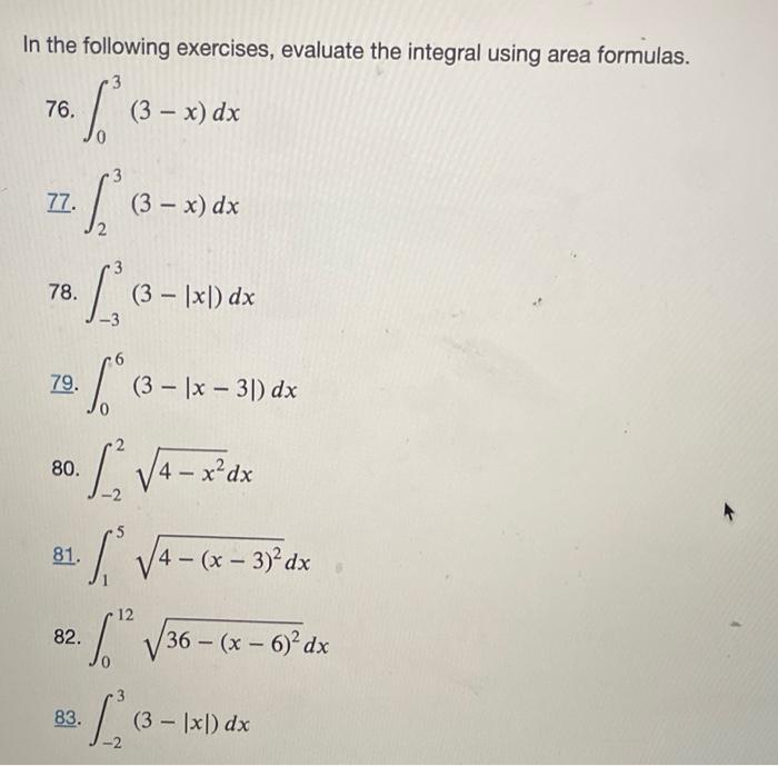 Solved In the following exercises, evaluate the integral | Chegg.com