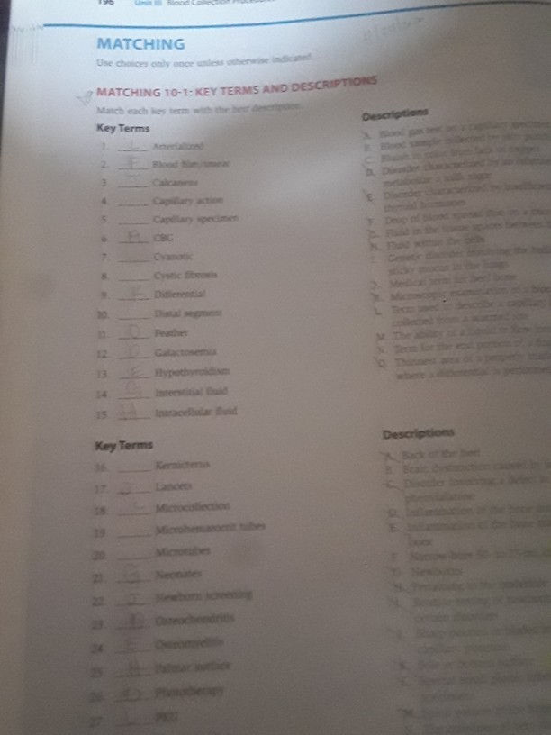 matching terms 10-1: key terms and descriptions I | Chegg.com