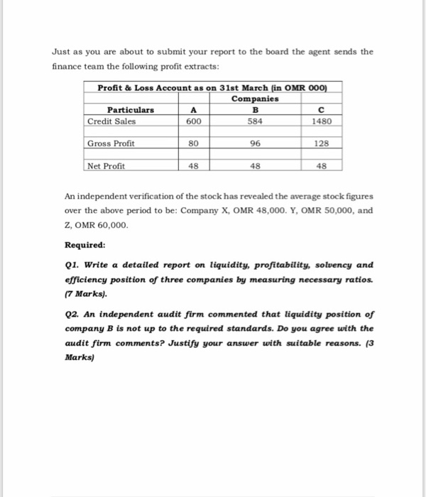 Solved ANSER ALL QUESTIONS (5Q X 10 MARKS) CASE STUDY 1 Your | Chegg.com