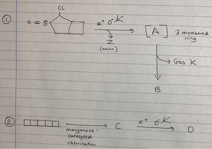 Solved CC OS A 3 membered ring (onion) Gas K C KT ok. | Chegg.com