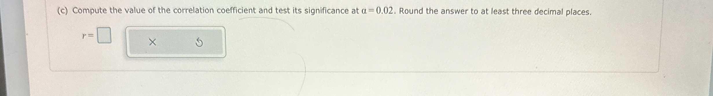 Solved C ﻿compute The Value Of The Correlation Coefficient 4600
