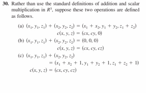 Solved Rather than use the standard definitions of addition | Chegg.com