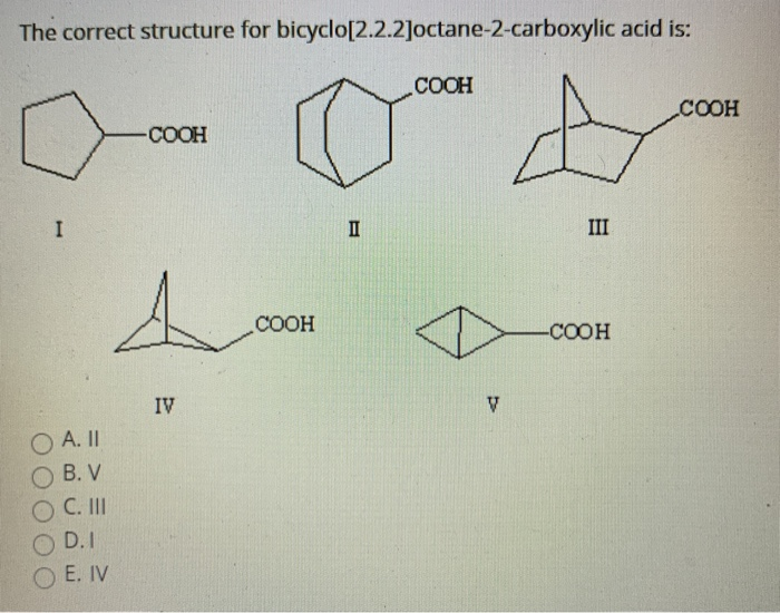 Solved The correct structure for | Chegg.com
