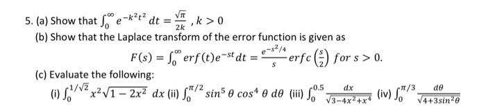 Solved Questions on Laplace transform, i need help to solve | Chegg.com