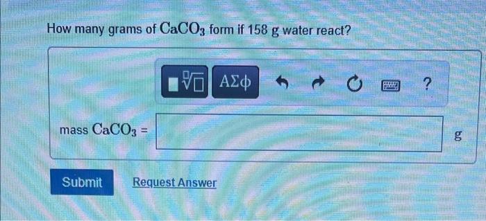 Solved Calcium cyanamide reacts with water to form calcium | Chegg.com