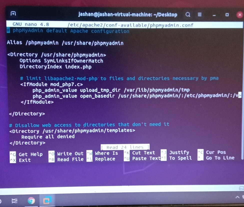 Solved jashan@Jashan-virtual-machine: -/Desktop QE GNU nano | Chegg.com