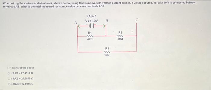 Solved Calculate the Thevenin resistance (RTH) between | Chegg.com