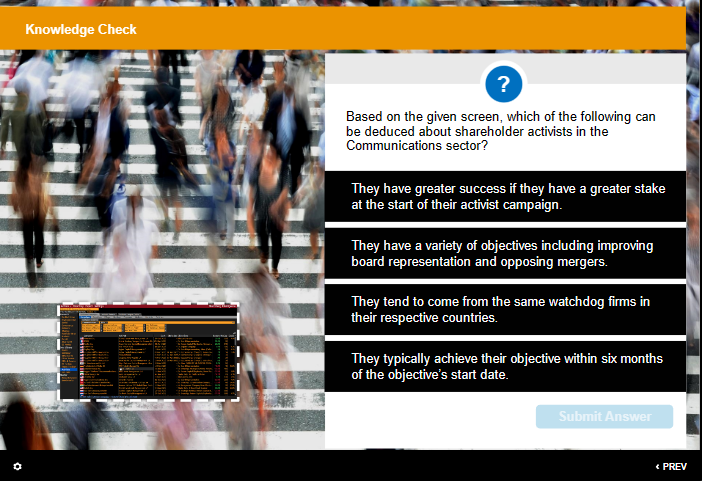 Solved Knowledge CheckBased on the given screen, which of | Chegg.com