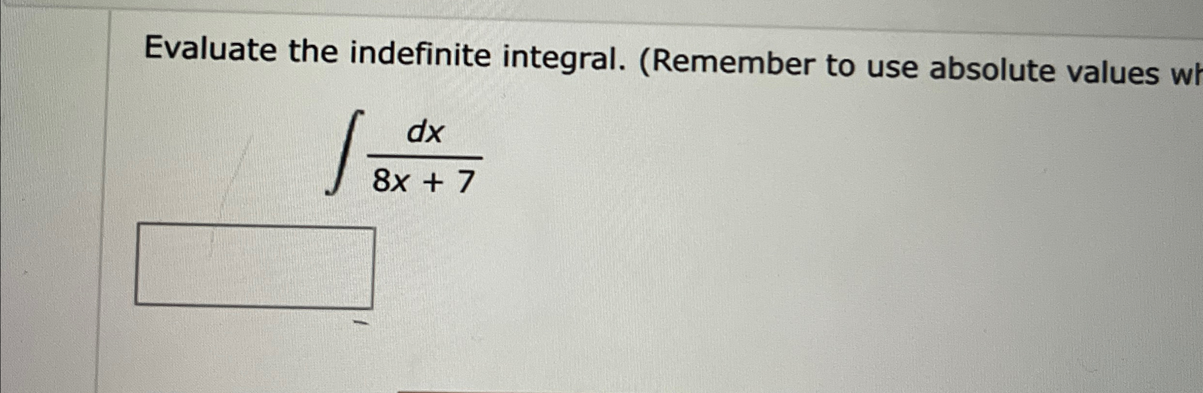 Solved Evaluate the indefinite integral. (Remember to use | Chegg.com