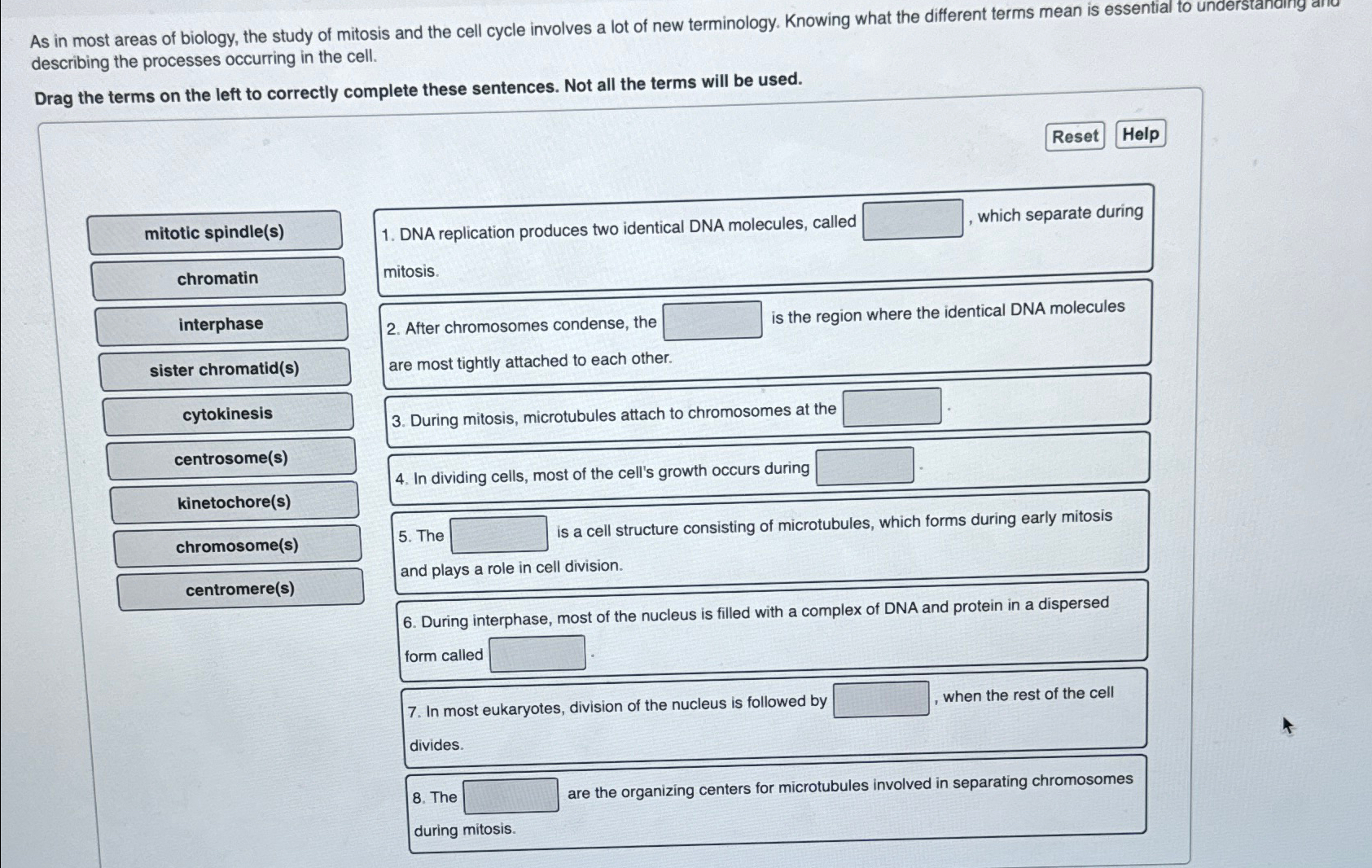Solved As in most areas of biology, the study of mitosis and | Chegg.com