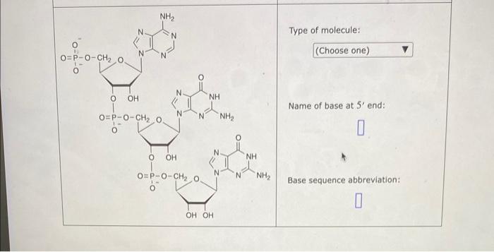 Solved For each molecule in the table below: - Classify the | Chegg.com