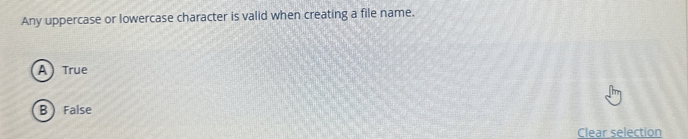 Solved Any uppercase or lowercase character is valid when | Chegg.com