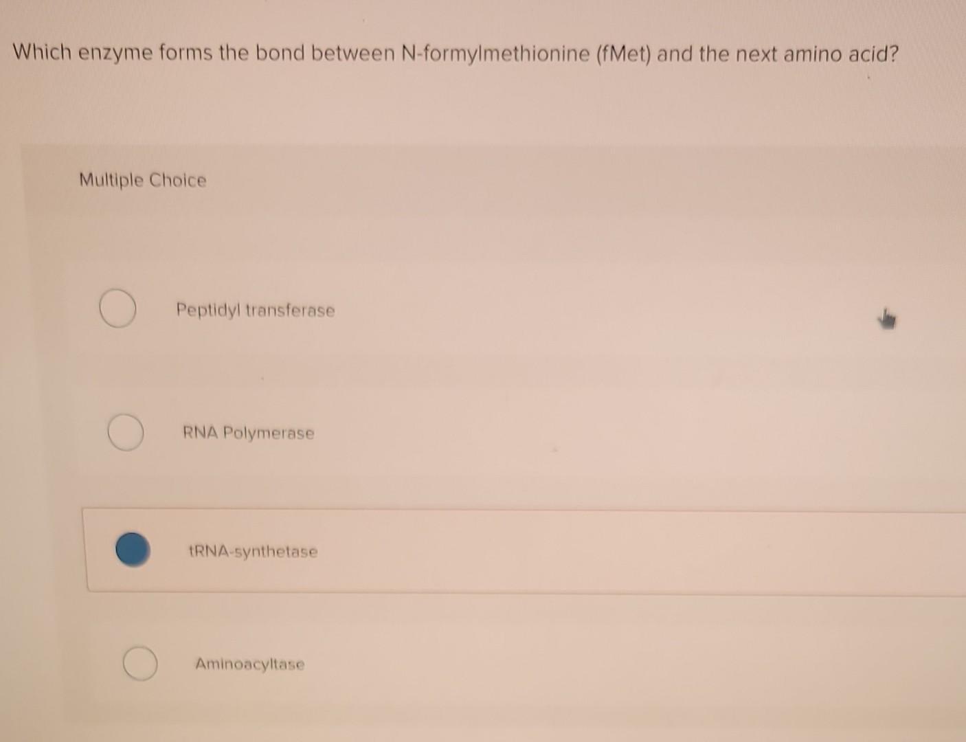 Solved Which enzyme forms the bond between | Chegg.com