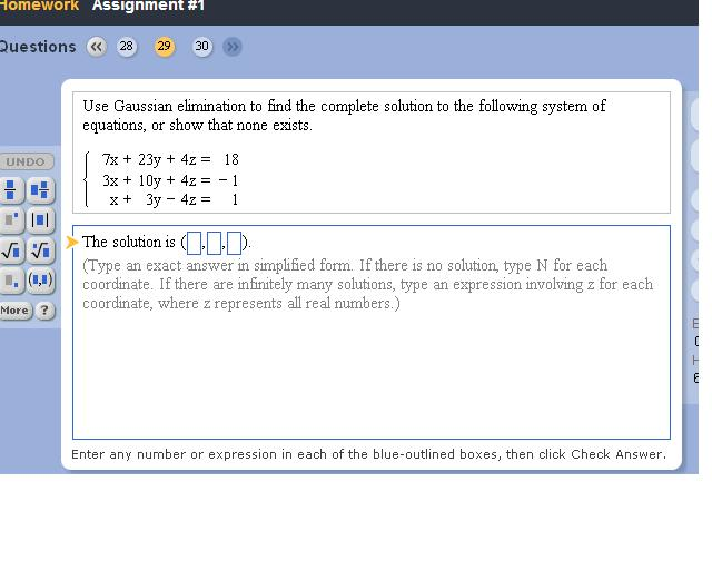 Solved Use Gaussian elimination to find the complete | Chegg.com