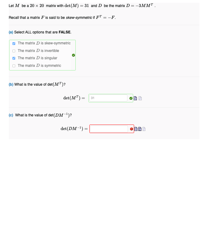 Solved Help with only Part C)(c) ﻿What is the value of | Chegg.com