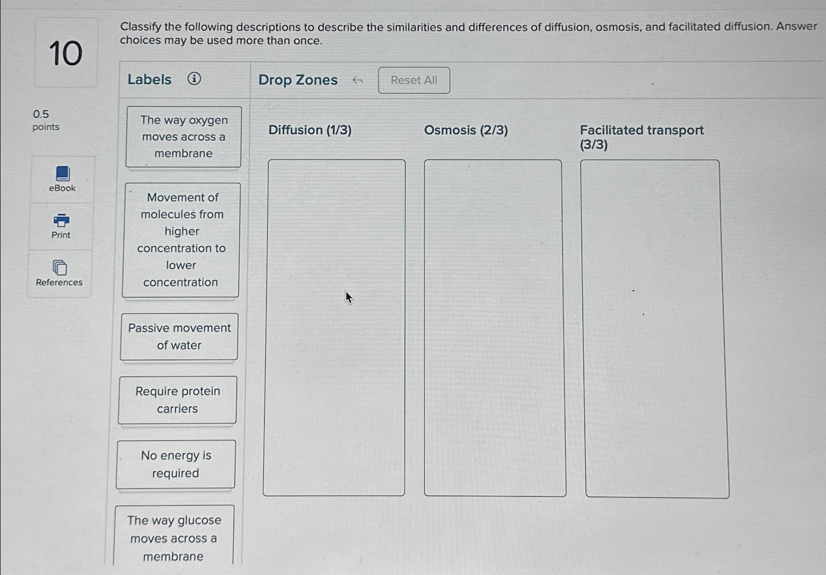 Solved 10Classify the following descriptions to describe the | Chegg.com
