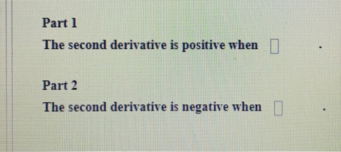 Solved Determine where the second derivative of the function | Chegg.com