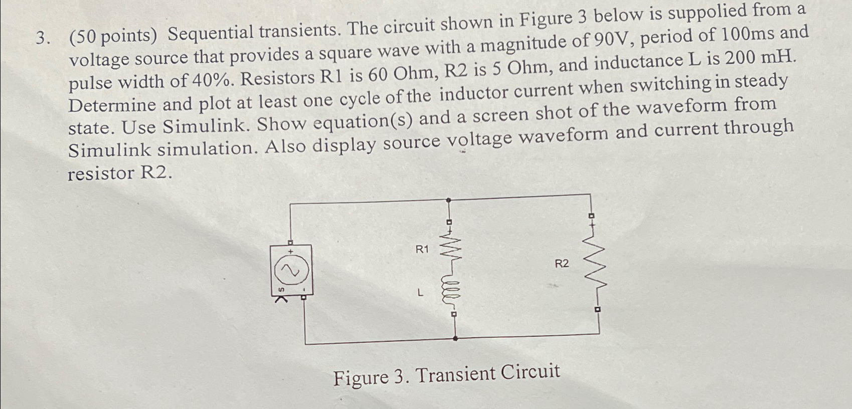 Solved (50 ﻿points) ﻿Sequential transients. The circuit | Chegg.com