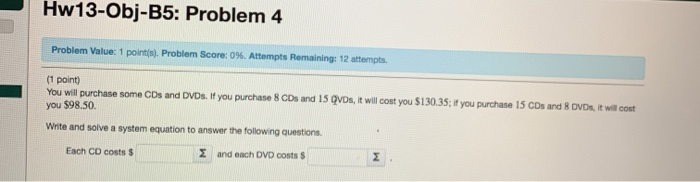 Solved This problem has 4 part(s) displayed simultaneously | Chegg.com