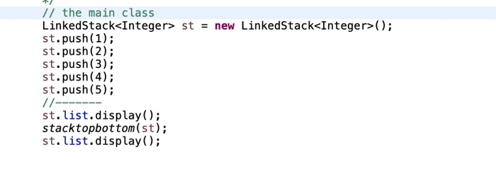 Solved Using The Given Stack Class In The Class Stackqueue 3641
