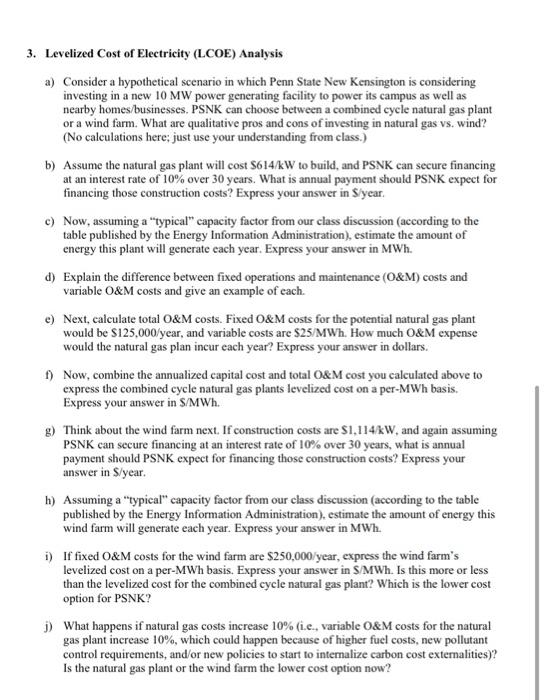 Solved EGEE 101 - Energy & The Environment (Spring 2022) | Chegg.com