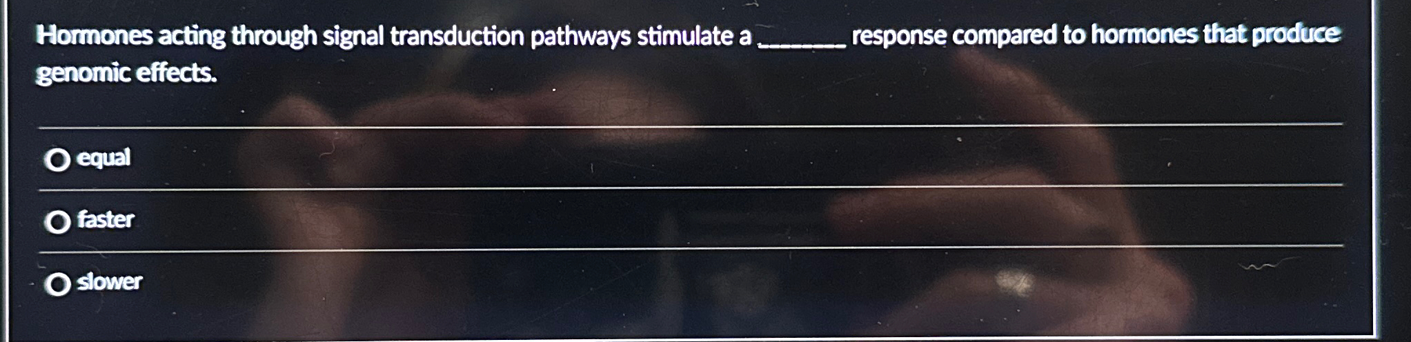 Solved Hormones acting through signal transduction pathways | Chegg.com