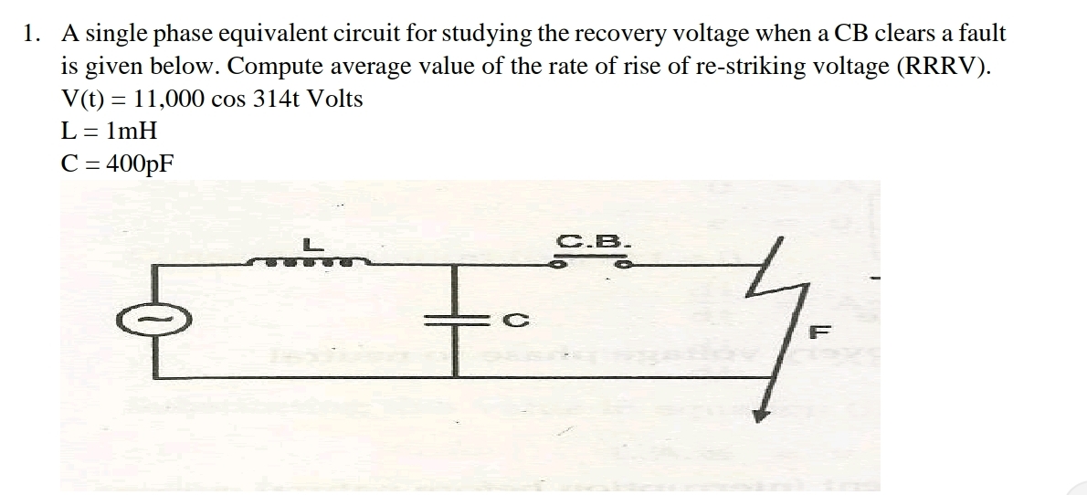 Solved A single phase equivalent circuit for studying the | Chegg.com