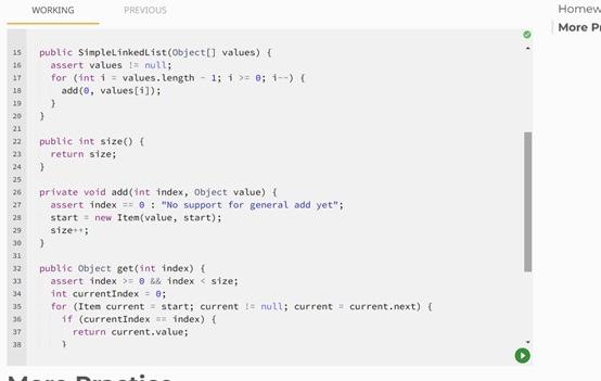 Solved Let's implement a list using a different strategy. | Chegg.com