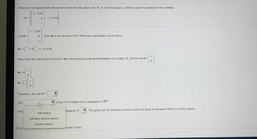 Solved Either use an appropriate theorem to show that the | Chegg.com