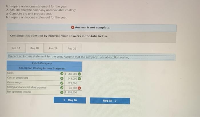 Solved Exercise 6-6 (Algo) Variable and Absorption Costing | Chegg.com Solved Exercise 6-6 (Algo) Variable and Absorption Costing | Chegg.com