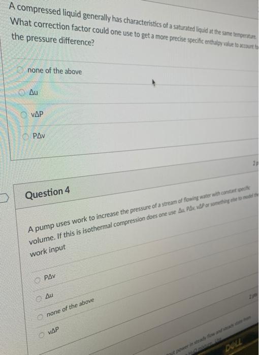 Solved A compressed liquid generally has characteristics of | Chegg.com