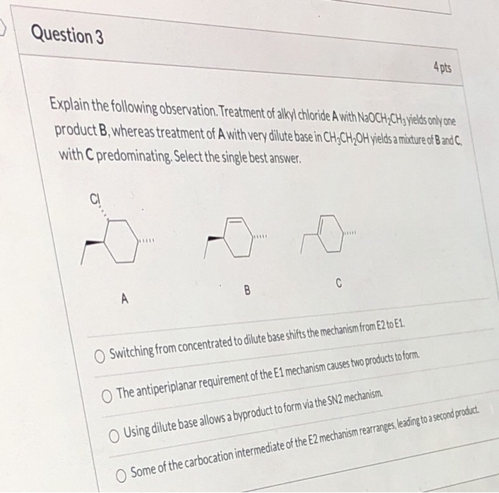 Solved u Question 3 4pts Explain the following observation. | Chegg.com Solved u Question 3 4pts Explain the following observation. | Chegg.com