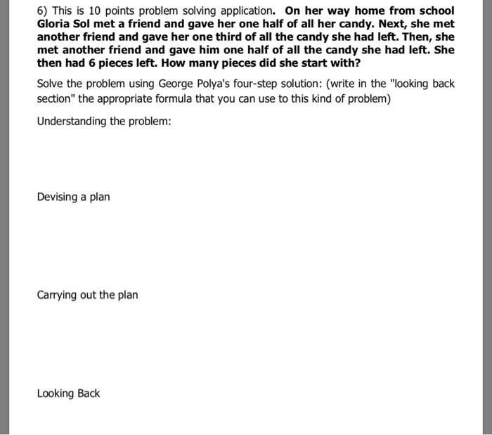 Solved 6) This is 10 points problem solving application. On | Chegg.com