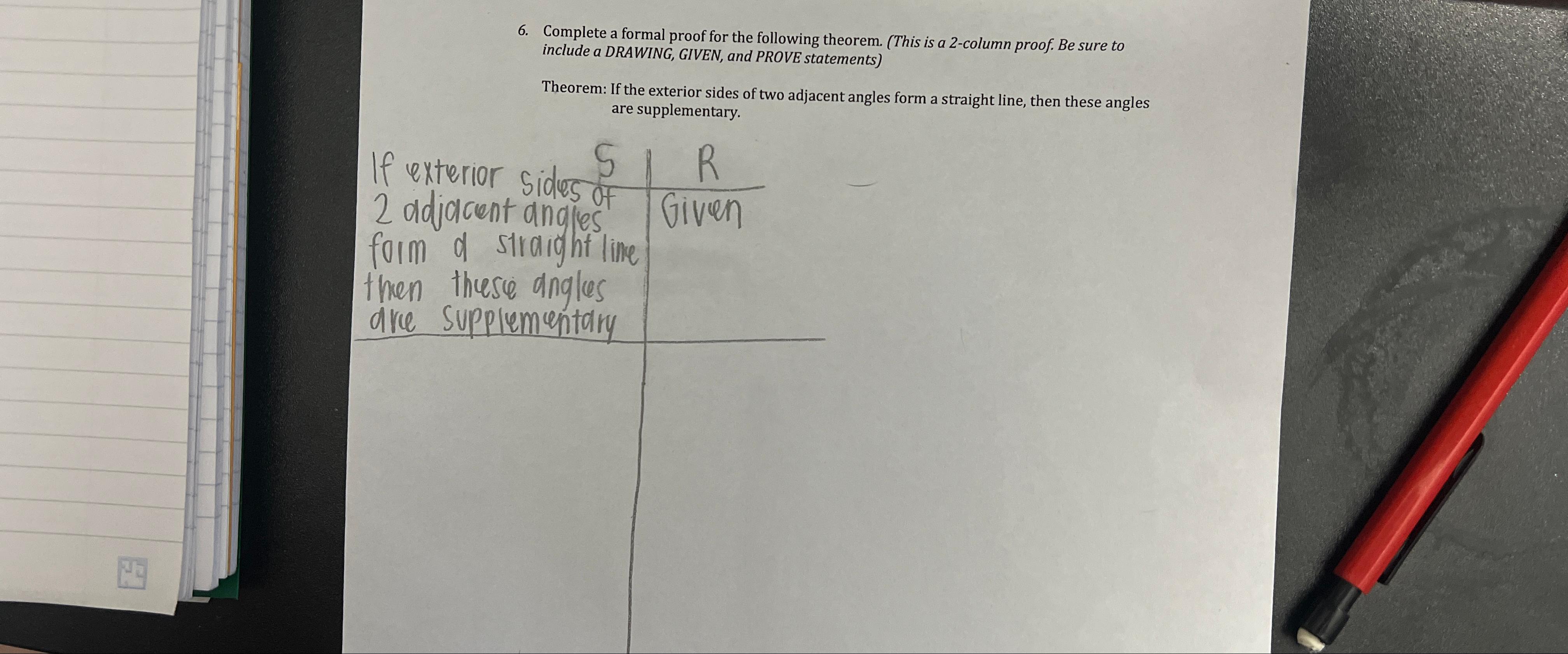 Solved Complete a formal proof for the following theorem. | Chegg.com