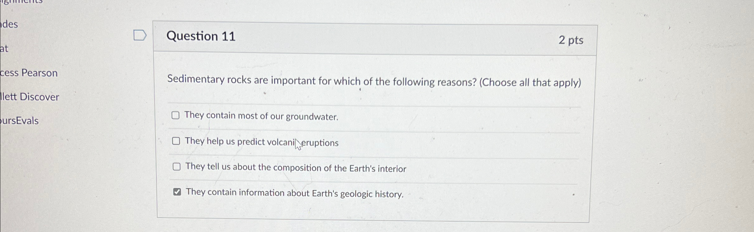 Solved Question 112 ﻿ptscess Pearsonllett | Chegg.com