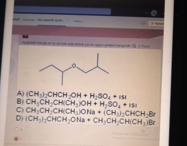 Solved A) (CH3)2CHCH2OH+H2SO4+ ﻿IsIB) CH3CH2CH(CH3)OH+H2SO4+ | Chegg.com
