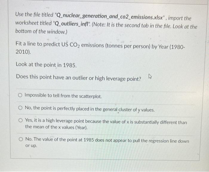 Solved Use the file titled | Chegg.com