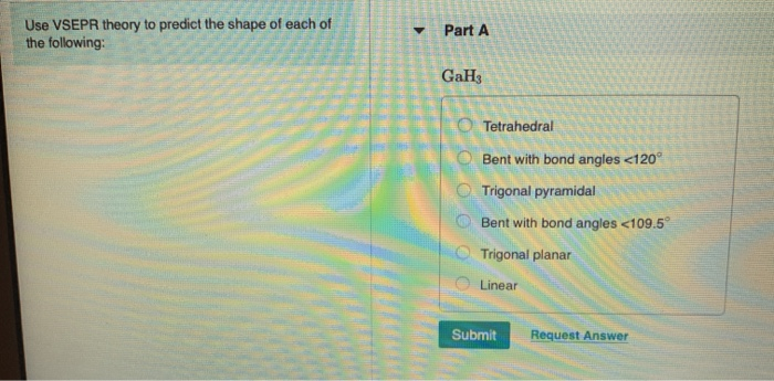 Solved 2 Use VSEPR theory to predict the shape of each of | Chegg.com