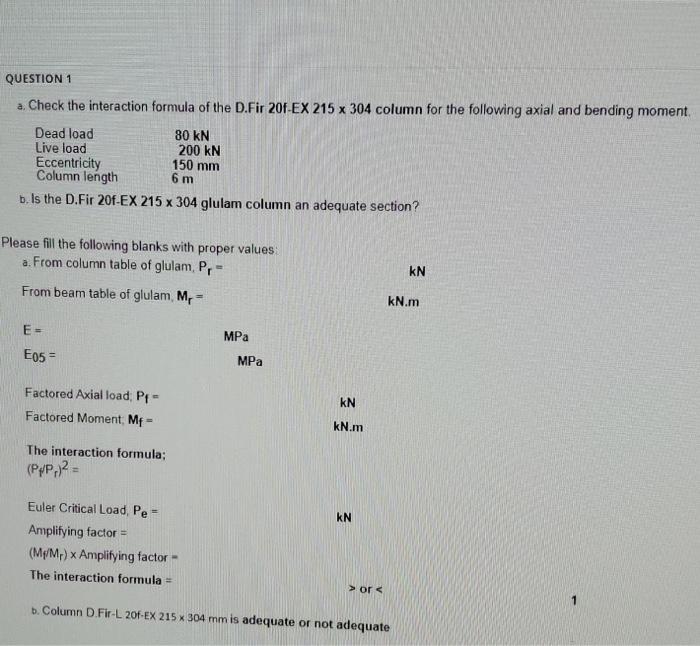 QUESTION 1 a. Check the interaction formula of the | Chegg.com
