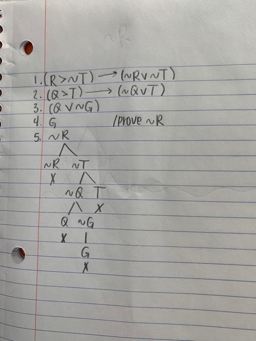Solved Im unsure if i solved the tree proof correctly. Can | Chegg.com