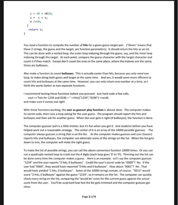 Solved ITP 165: Introduction to C++ Programming Numbo Goal | Chegg.com