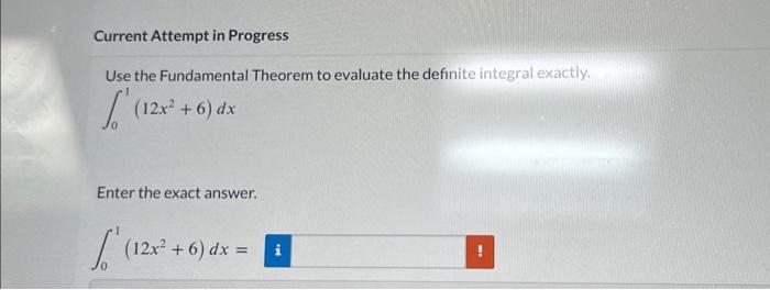 Solved Use the Fundamental Theorem to evaluate the definite | Chegg.com