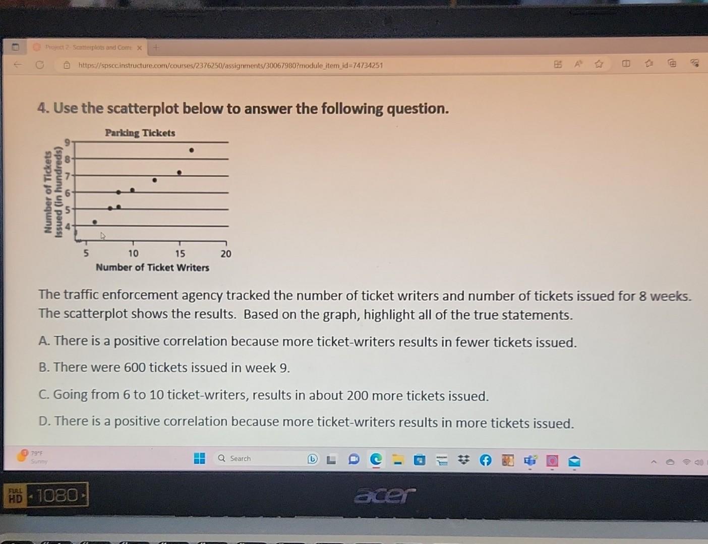 Solved 4. Use the scatterplot below to answer the following | Chegg.com Solved 4. Use the scatterplot below to answer the following | Chegg.com